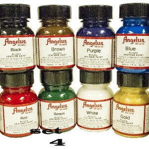 Angelus Acrylic Leather Paint Starter Kits - Etsy