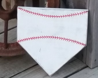 Large Blank Home Plate Sign - Baseball Wall Decor - Do It Yourself DIY ...
