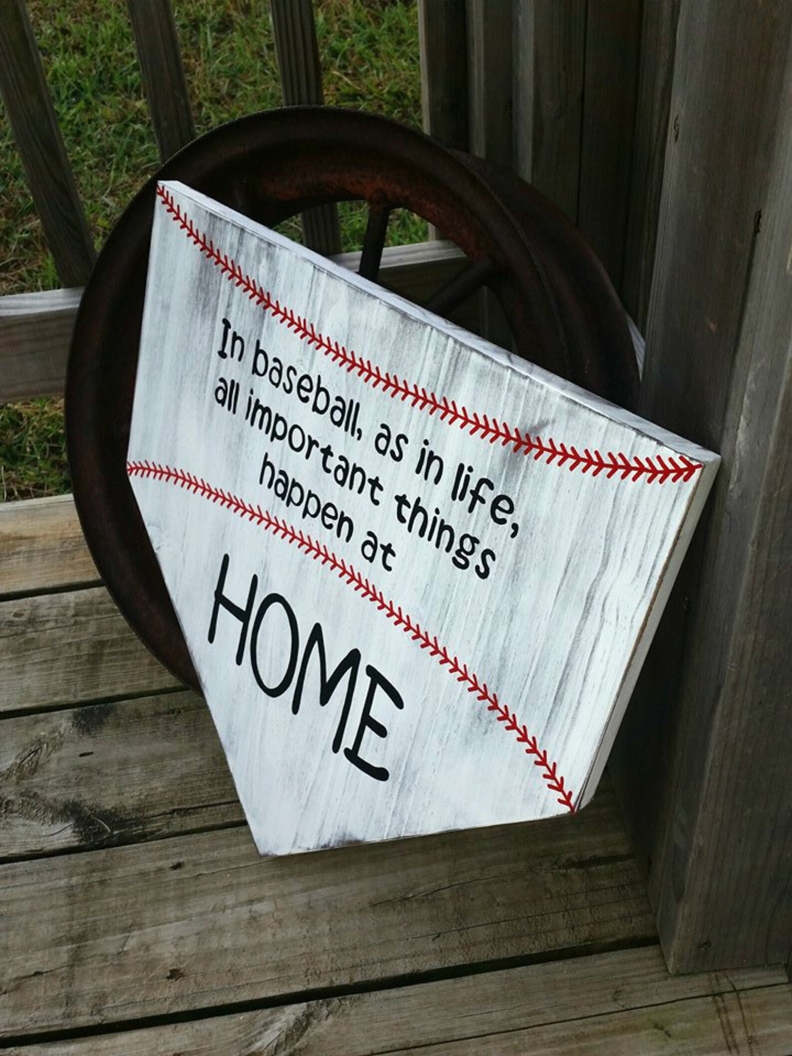 Baseball Sign Homeplate Sign Wooden Softball Sign Home - Etsy