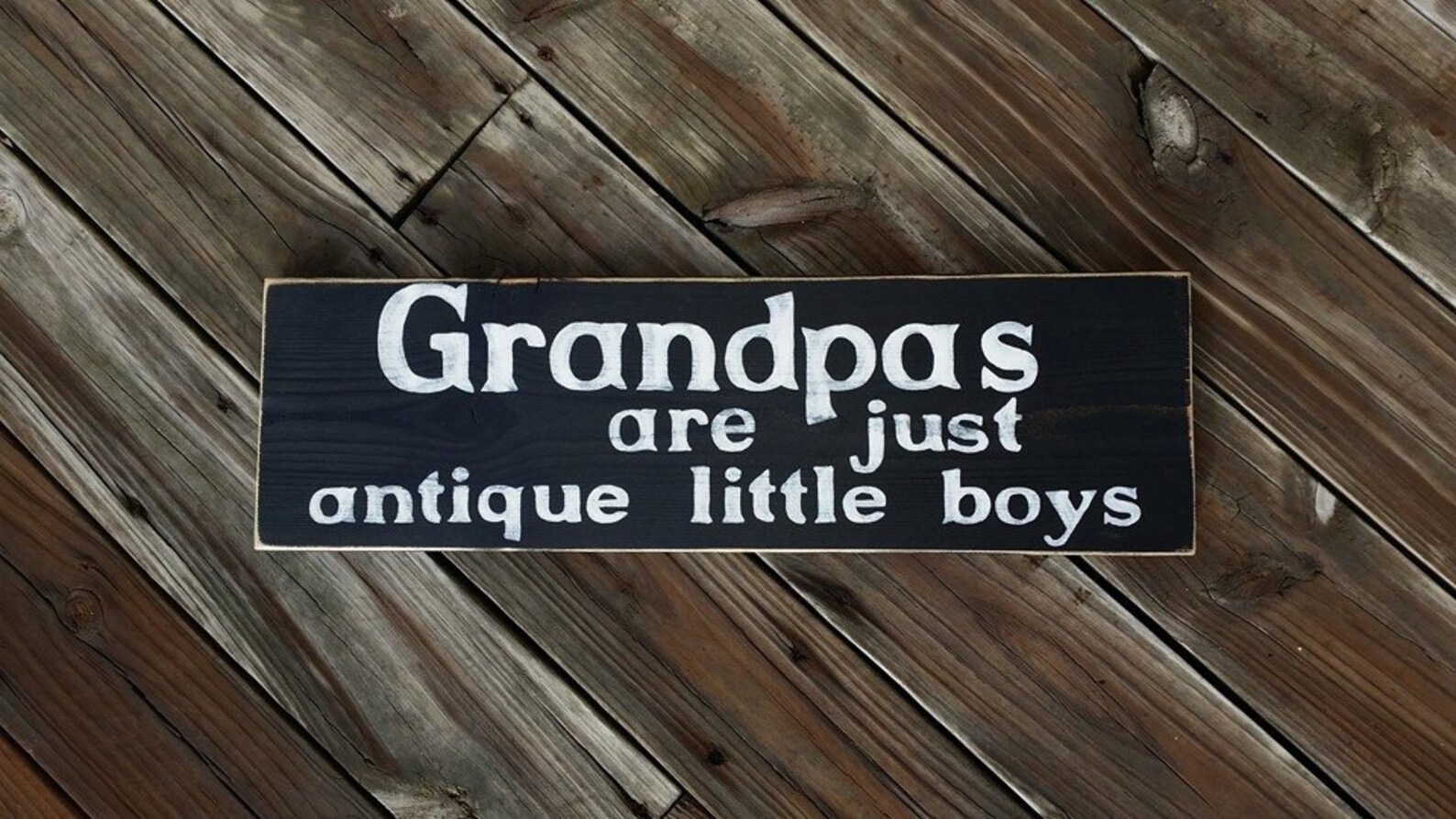Grandpa Sign Grandpas Are Just Antique Little Boys Wooden | Etsy