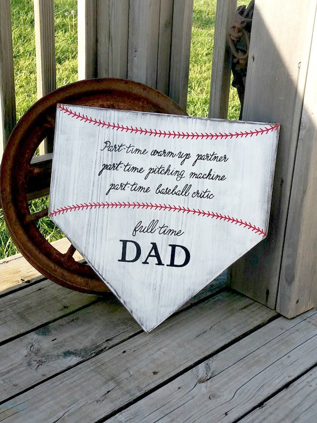 Baseball Sign - Homeplate Sign - Baseball Dad Gift - Home Plate Wall ...