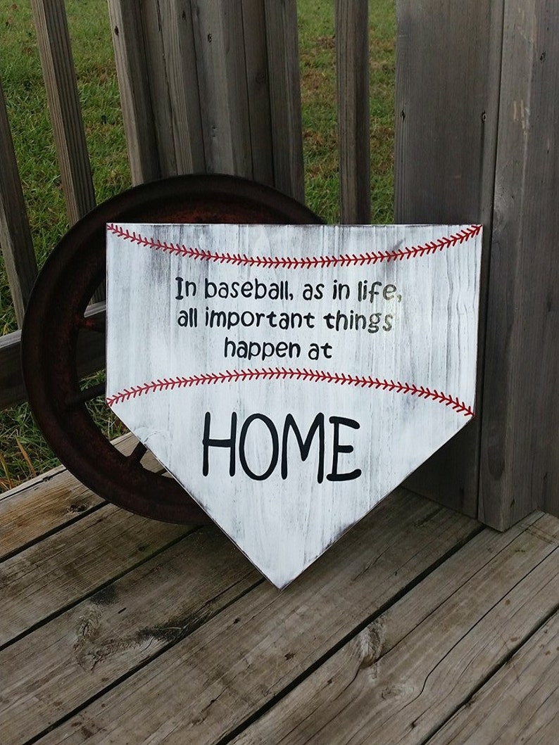 Baseball Sign Homeplate Sign Wooden Softball Sign Home - Etsy