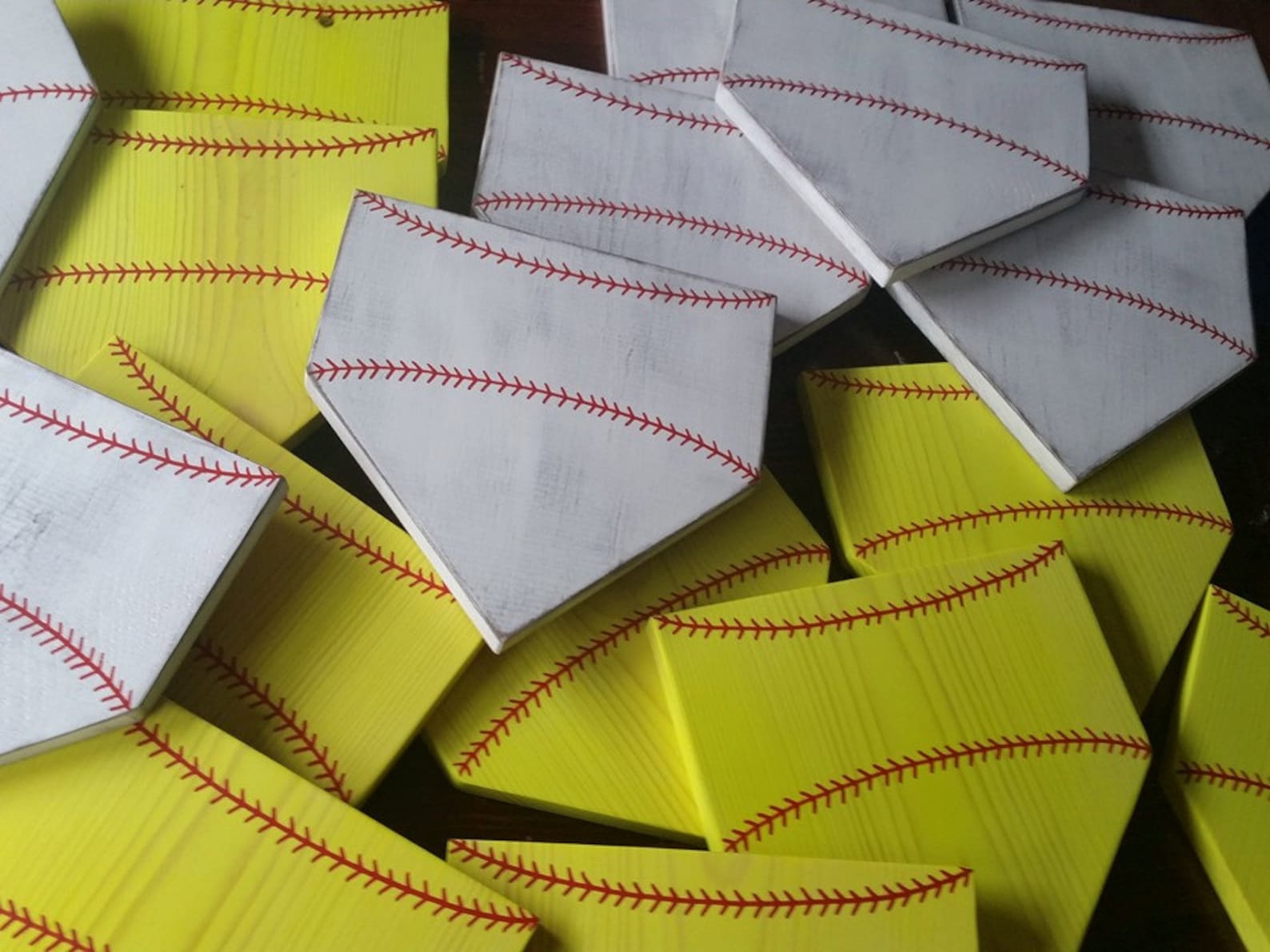 TWO Blank Home Plate Sign - Baseball Wall Decor - Do It Yourself DIY ...