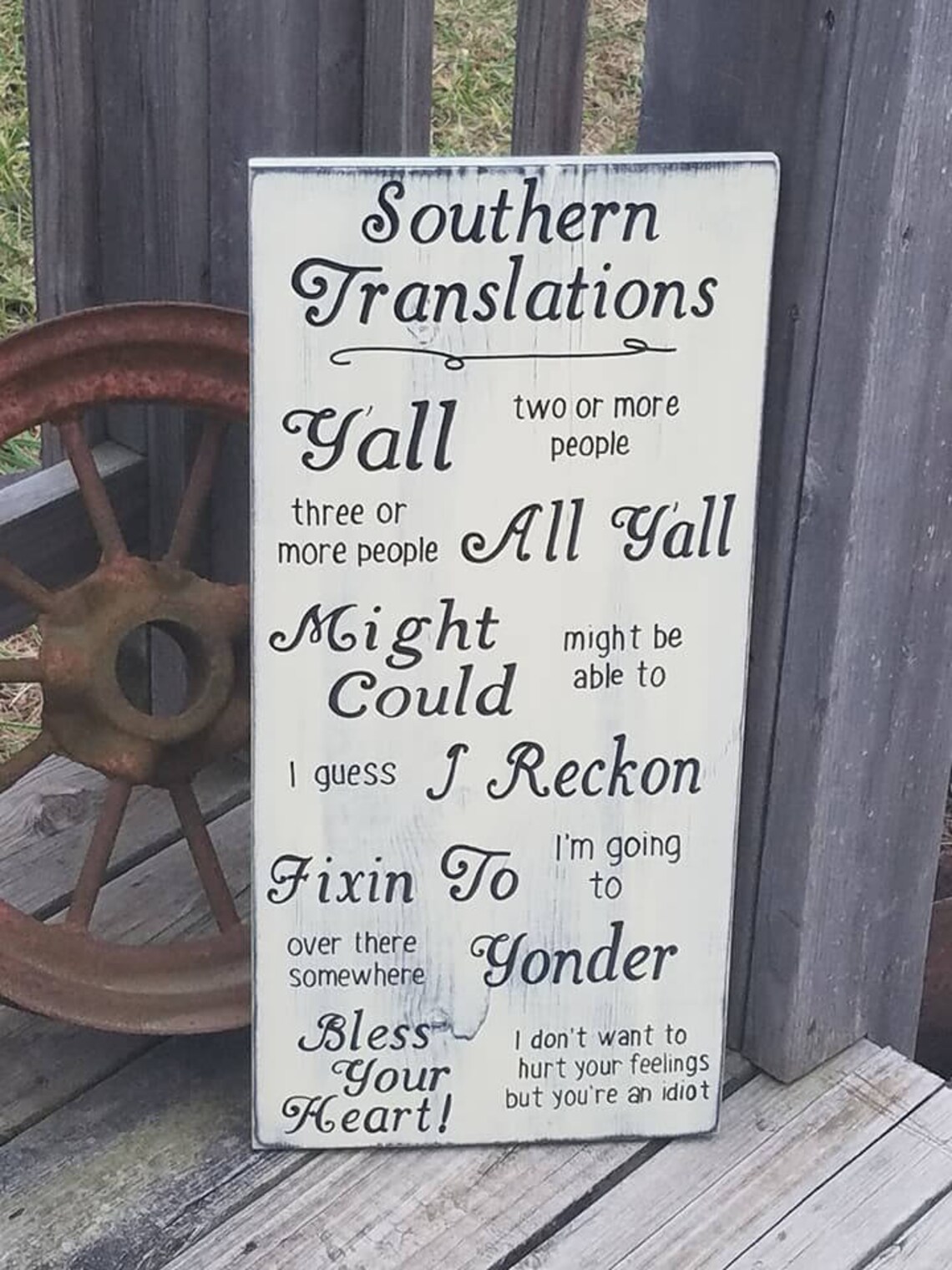 Southern Translation Sign Southern Wall Sign Southern Wall | Etsy