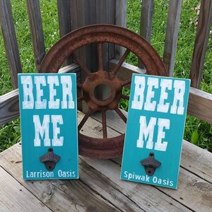 Beer Me Wooden Mancave Sign - Wood Wall Shop Decor - Man Gift ...
