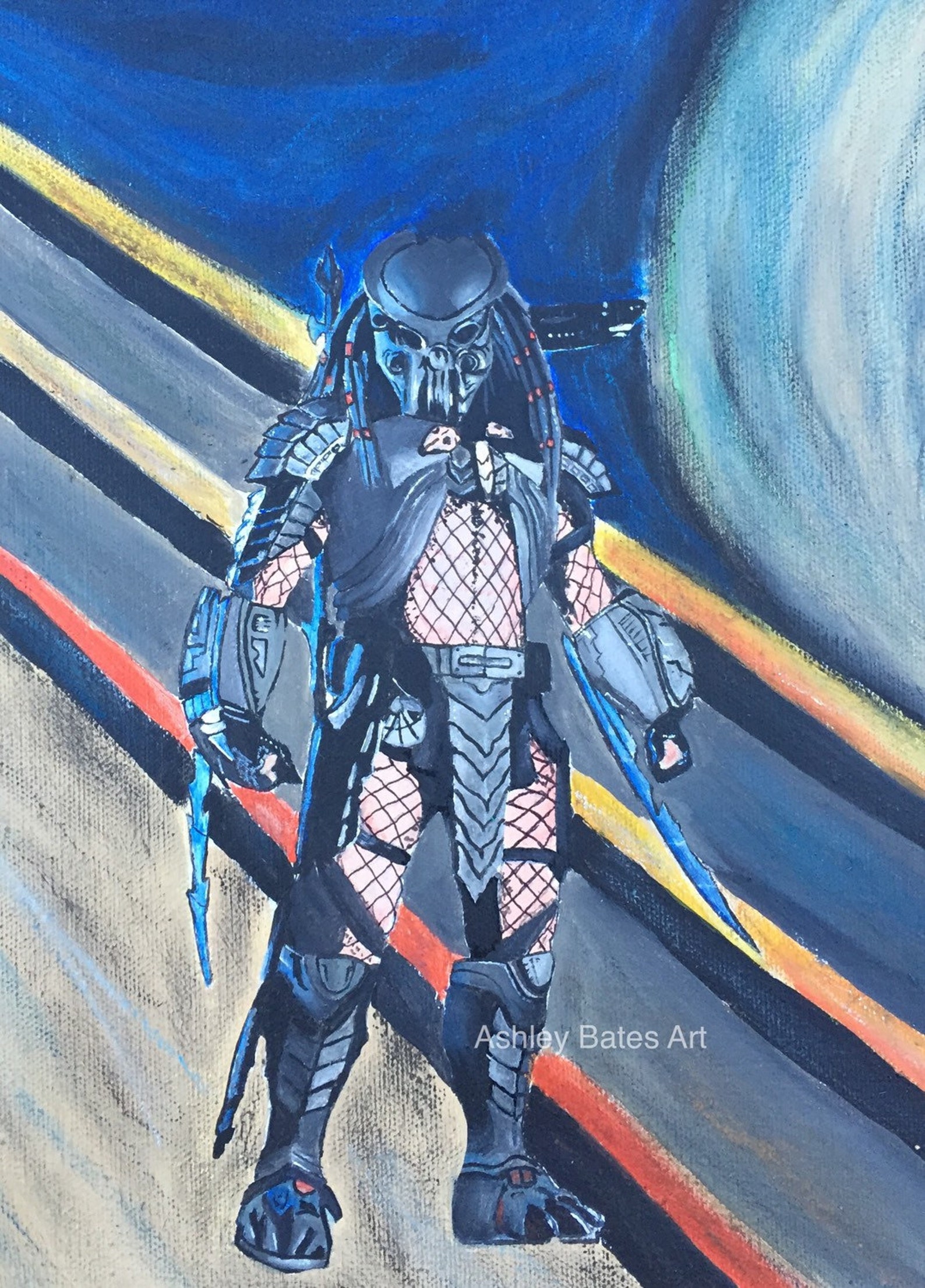 Predator and The Scream Mashup titled The Hunt | Etsy
