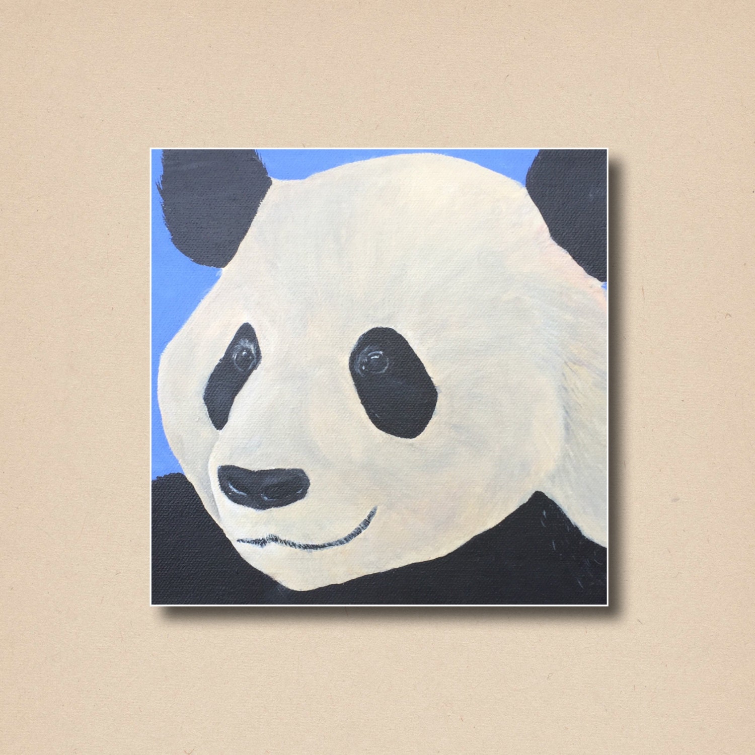 Giant Panda Portrait Acrylic Painting on Gallery Wrapped - Etsy