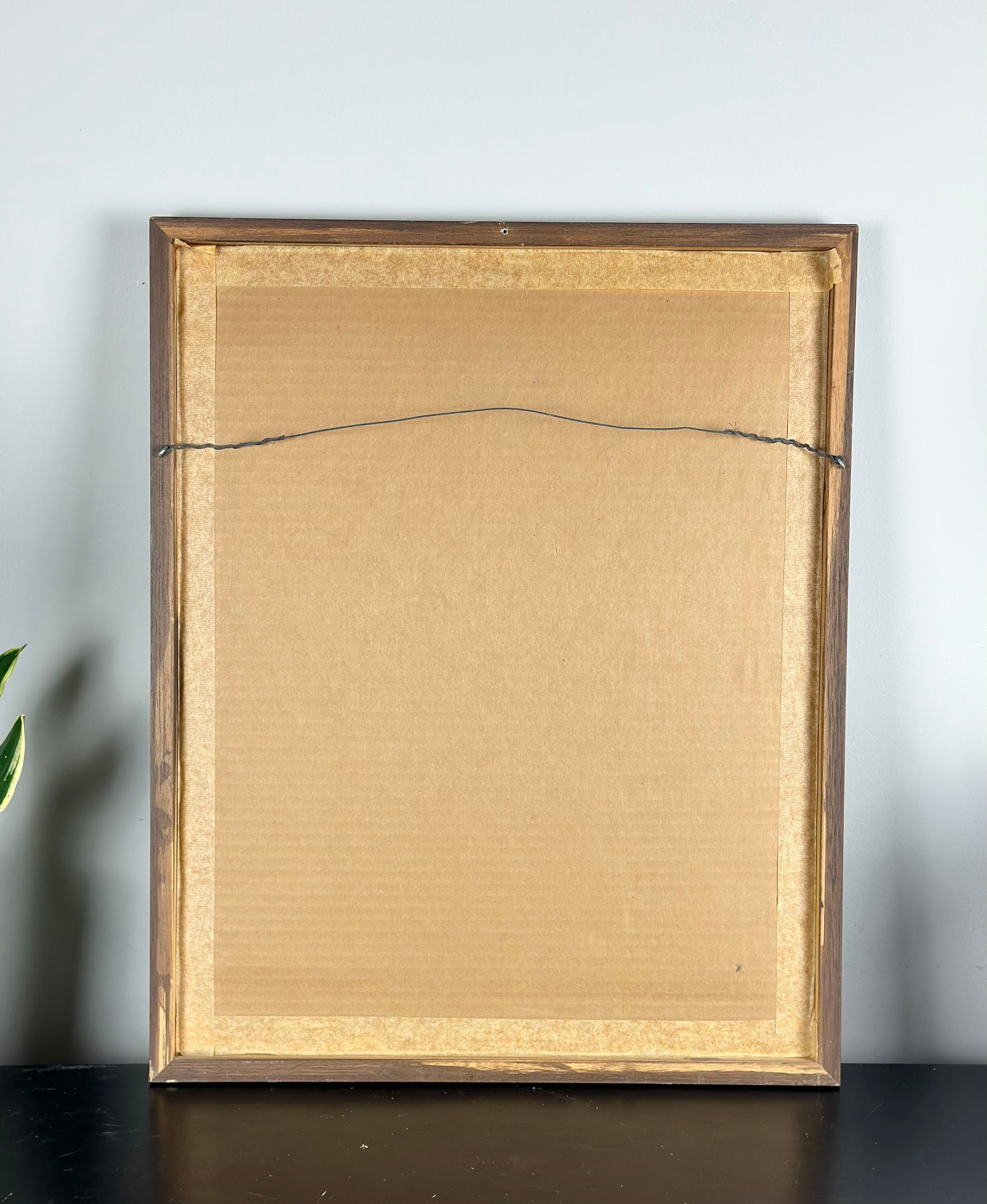 Vintage Watercolor Painting Frame / Portrait of an Old Man / Wall Art ...
