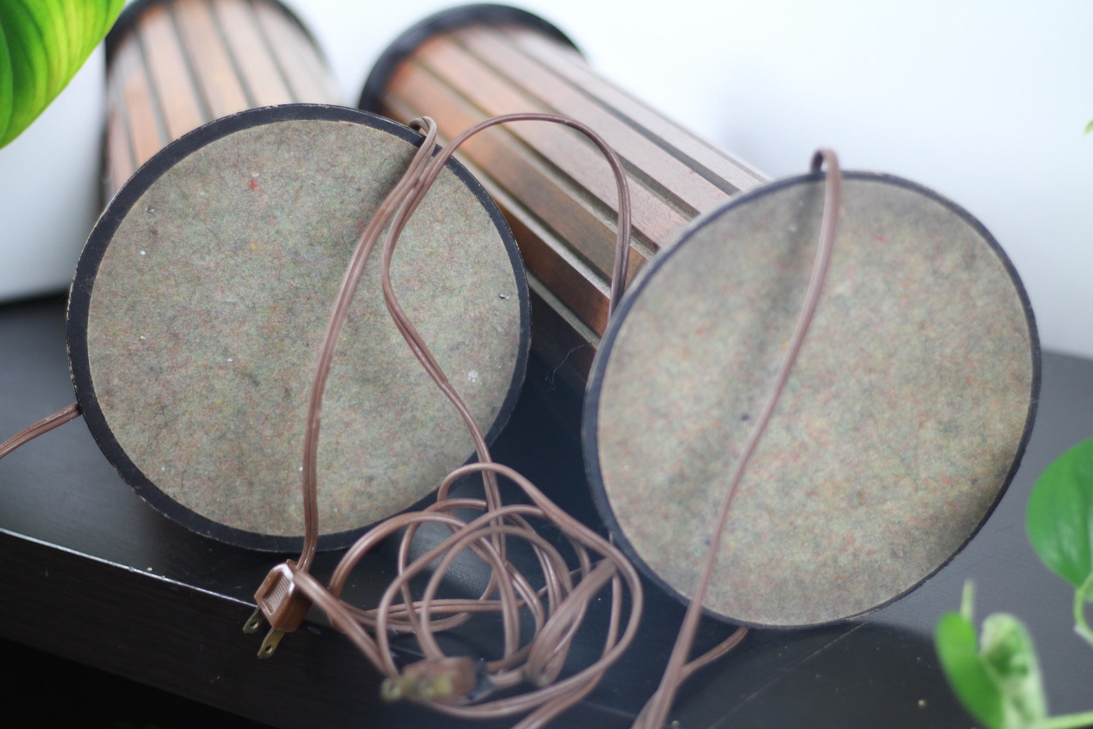 A Pair of Vintage Mid Century Modern Wood Table Lamps / MCM - Etsy