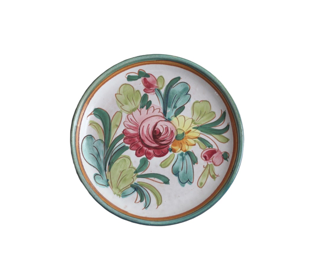 Wall Art Hanging Plate / Pottery Plate Wall Decoration / Vintage Home ...