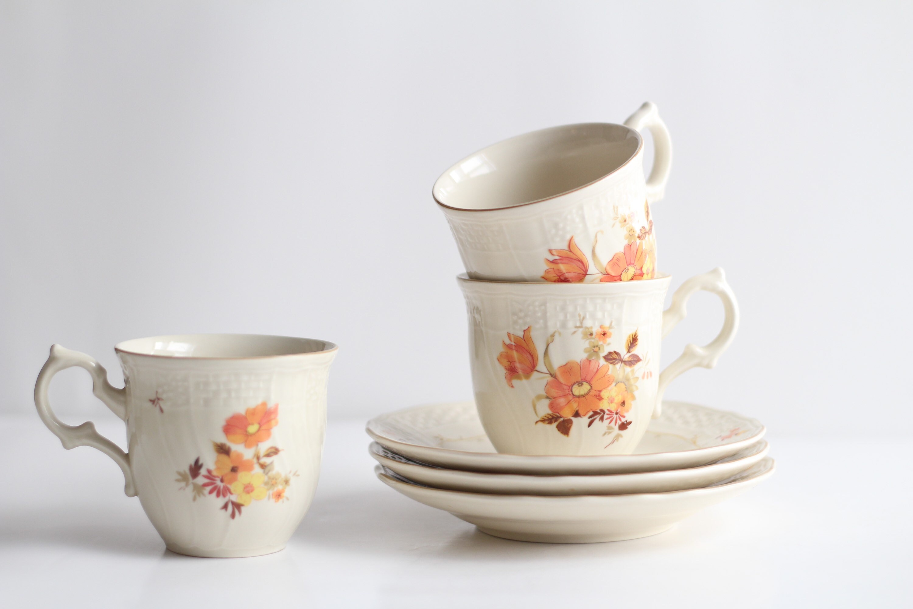 Vintage Mikasa Fine Ivory Japan Tea Cup Set / Marseilles | Etsy