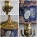Vintage Kaiser Kuhn Lighting Table Lamp / Asian Porcelain Blue Floral ...