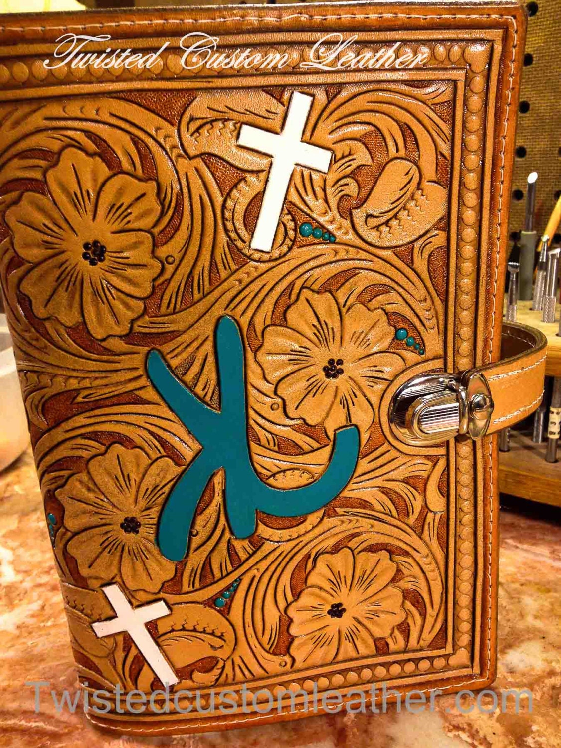 Custom Made Leather Bible Cover - Etsy