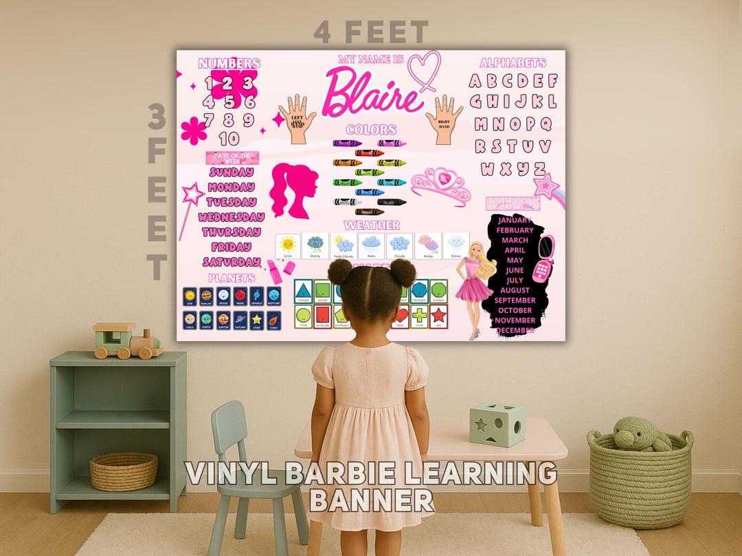 DOLL LEARNING BANNER - Etsy