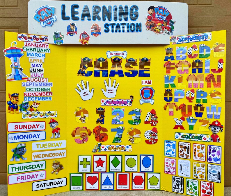 Paw Patrol Learning Station DIY KIT Learning Board KIT - Etsy Canada