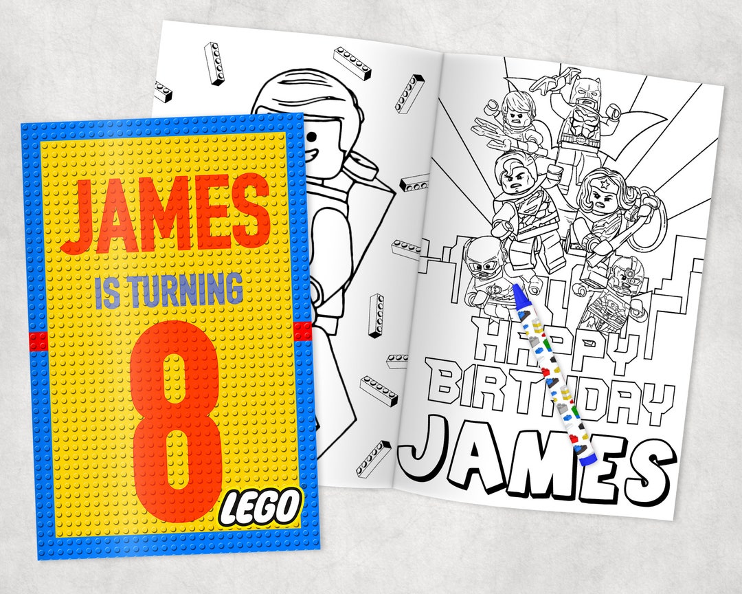 Building Blocks Personalized Coloring Books - Custom Party Favors ...