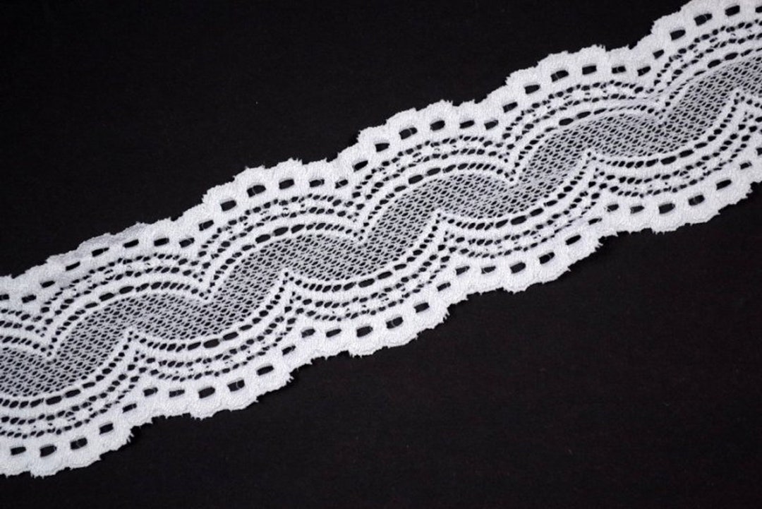 Snow-white Lace, Elastic Lace, Decorative Ribbon, Lace Trim, Lingerie ...