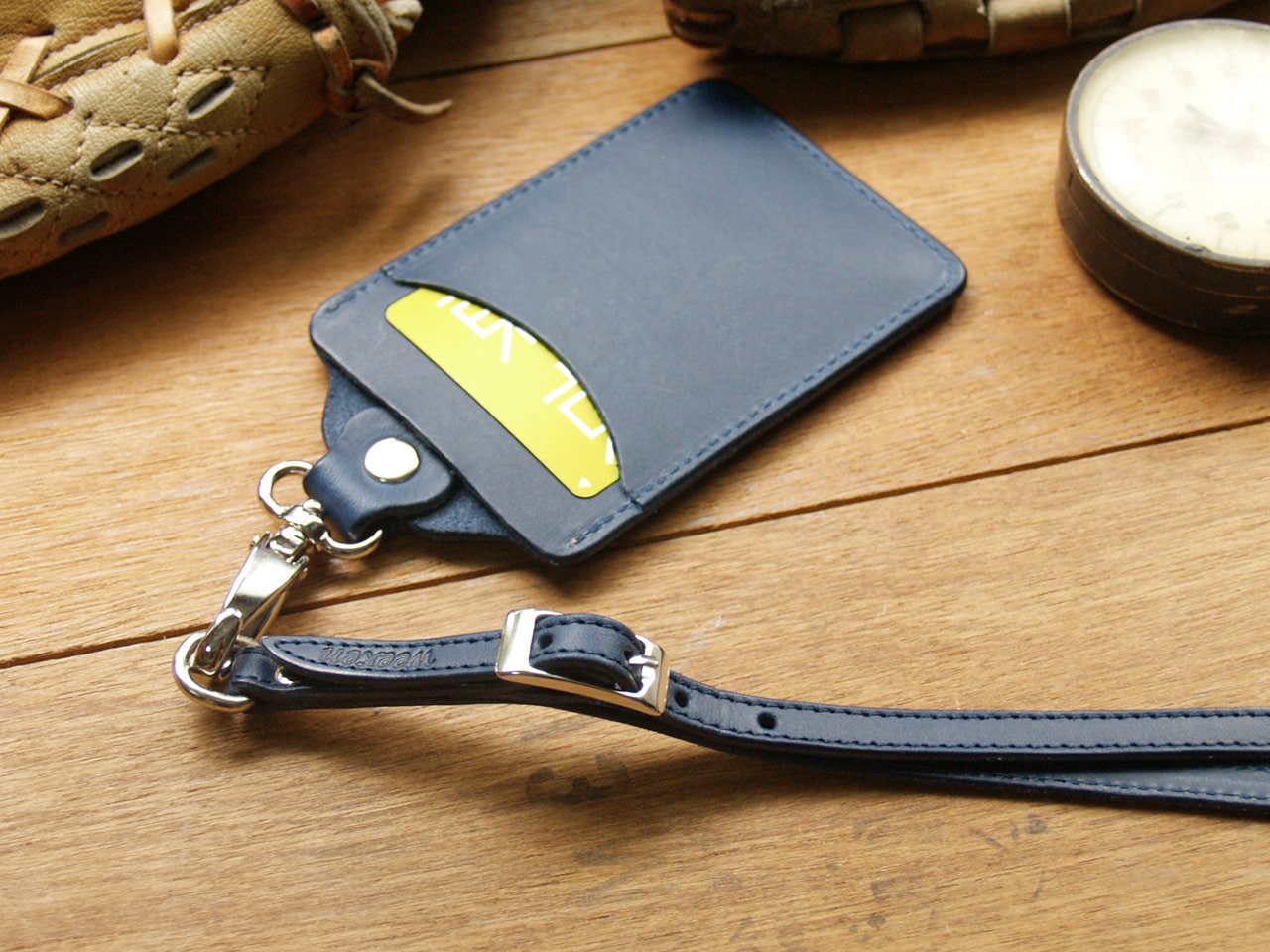 Leather ID Holder With Lanyard, Leather ID Card Holders, Leather ID ...