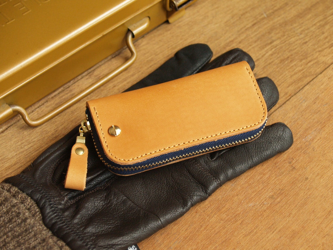 Leather Key Case Leather Key Purse Leather Key Holder - Etsy