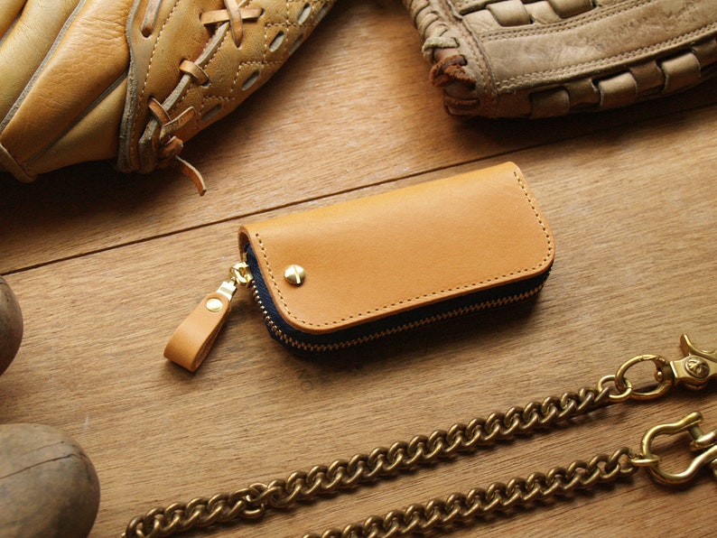 Leather Key Case Leather Key Purse Leather Key Holder - Etsy