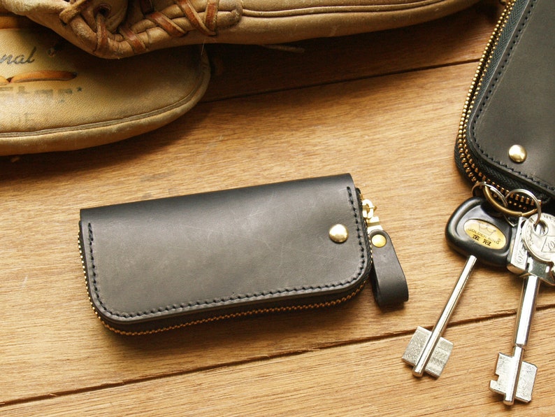 Leather Key Case Leather Key Purse Leather Key Holder - Etsy UK