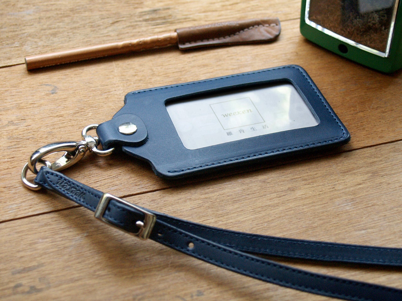 Leather ID Holder With Lanyard, Leather ID Card Holders, Leather ID ...