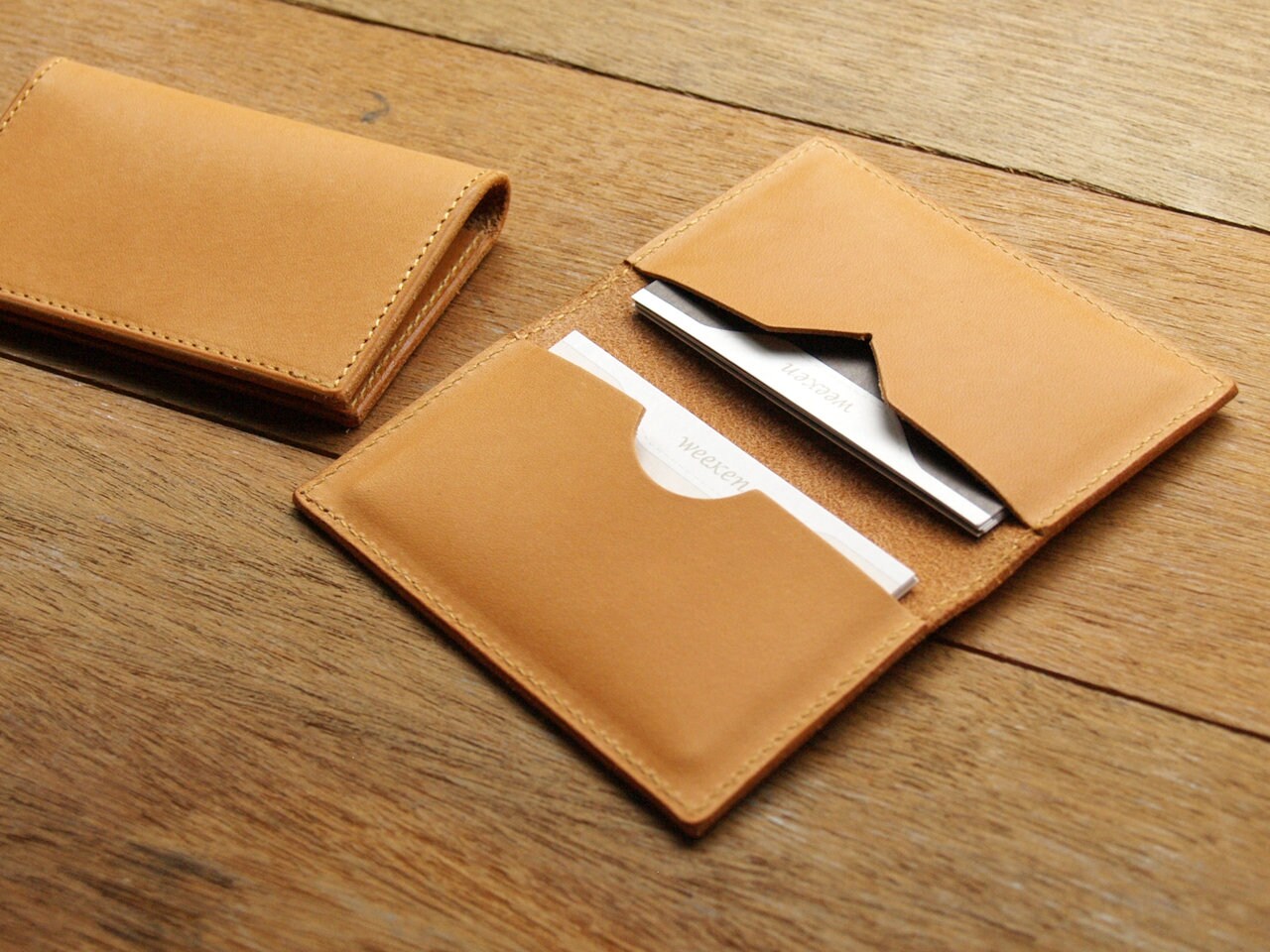 Leather Card Case, Leather Business Card Holder, Leather Credit Card ...