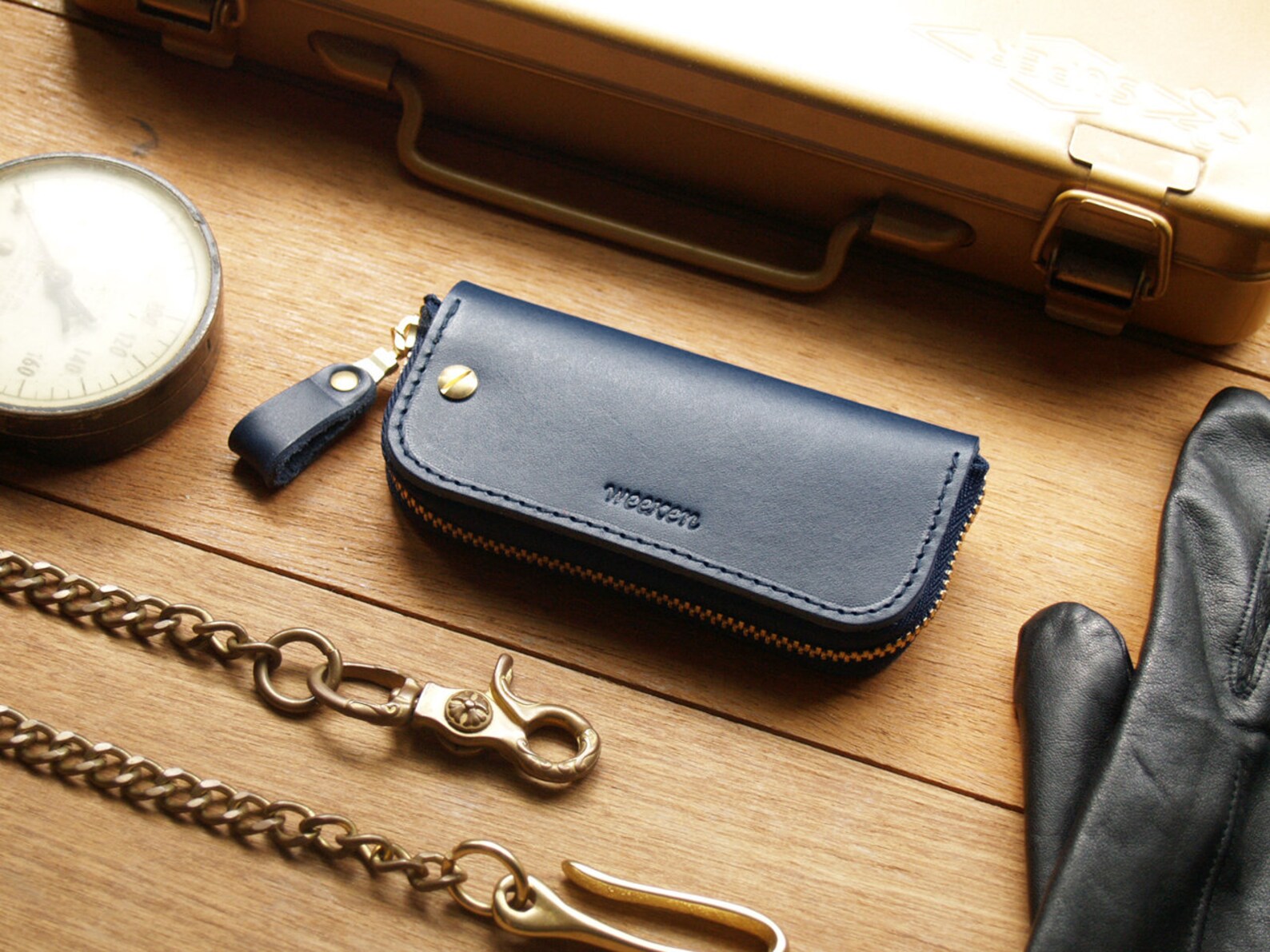 Leather Key Case, Leather Key Purse, Leather Key Holder, Leather Key ...