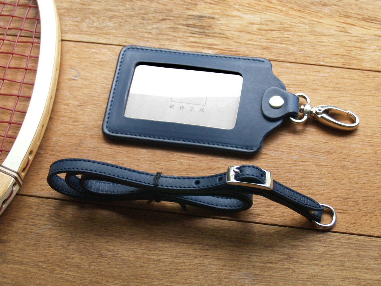 Leather ID Holder With Lanyard, Leather ID Card Holders, Leather ID ...