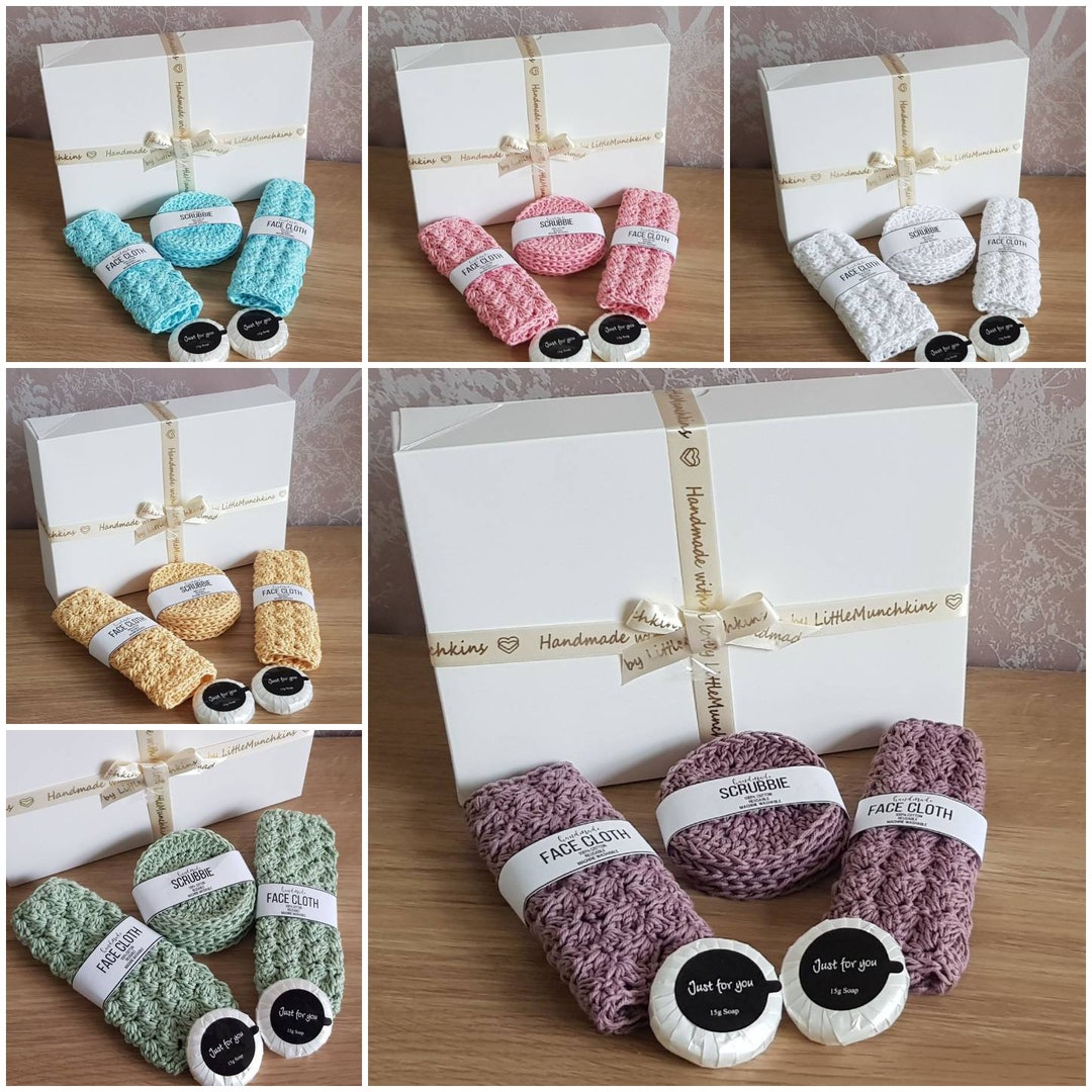 Facial Gift Set, Face Cloth Gift Set, Face Scrubbie Gift Set, Gifts for ...