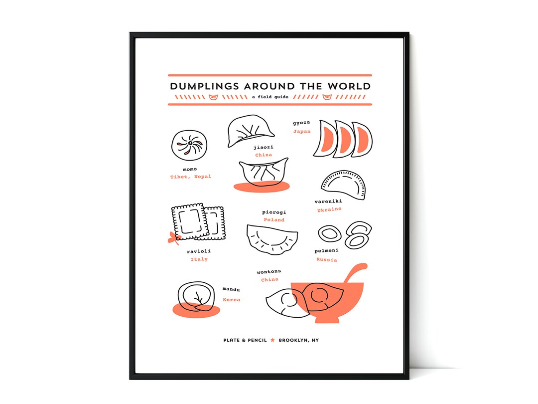 Dumplings Around the World Art Print - Etsy