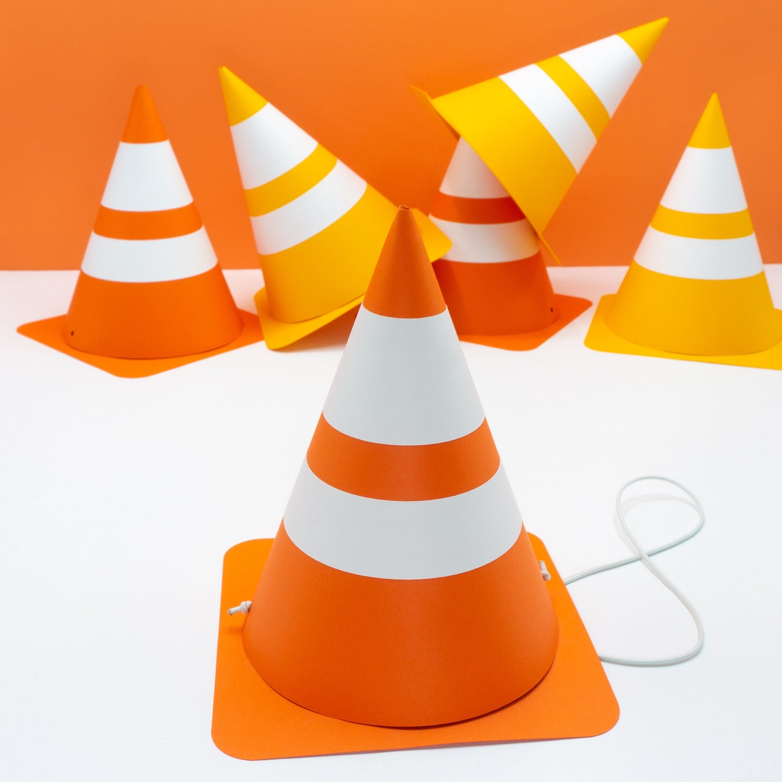 Construction Traffic Cone Party Hats - Etsy