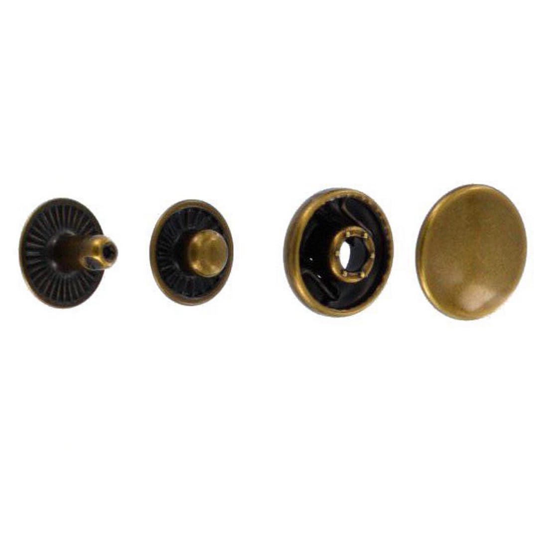 Glove Snap Fastener, Antique Brass, Solid Brass (100 per Bag) - Etsy
