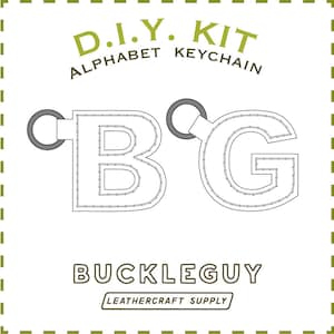 Alphabet Keychain Leather Pattern, PDF Template - Etsy