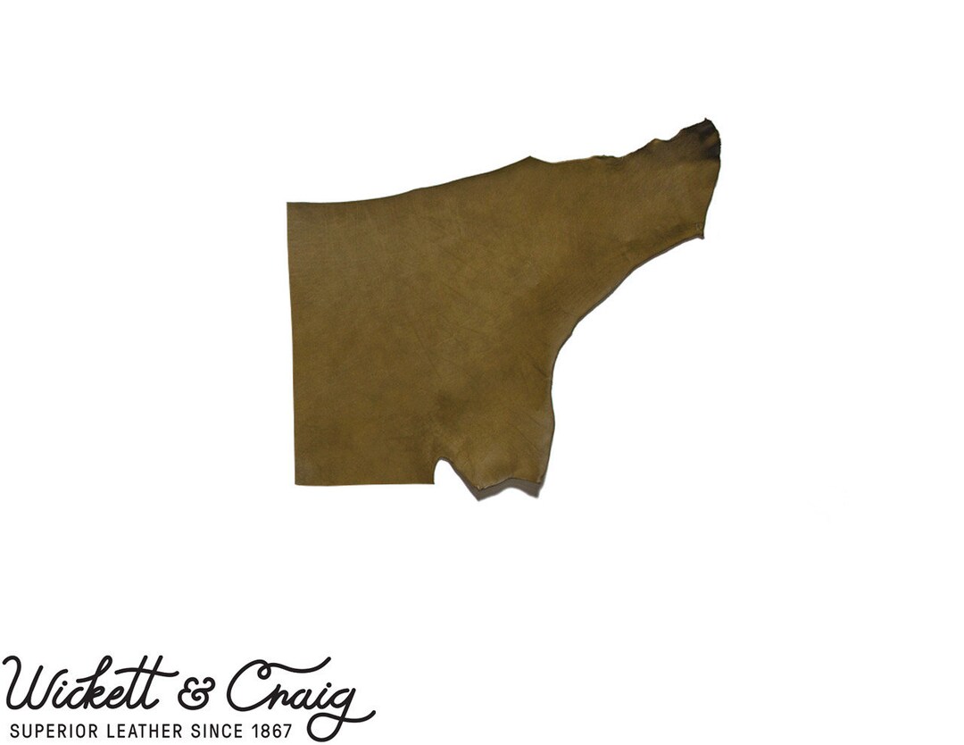 Wickett & Craig English Bridle Leather, Shoulder, Olive - Etsy