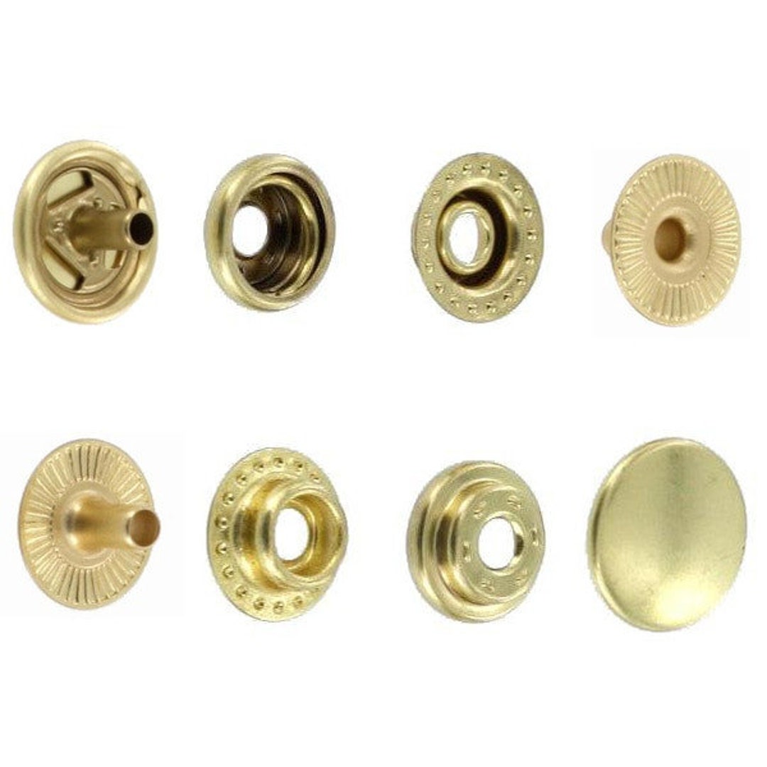 Line 20 Snaps, Cap 12.7mm, Ring Socket, Natural Brass, S127B50-LP ...