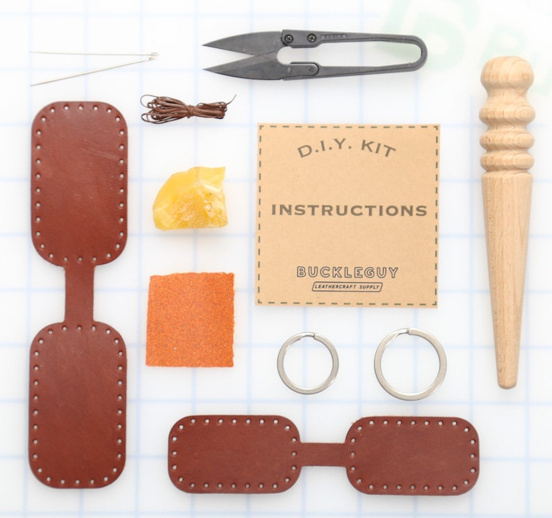 DIY Key Fob Leather Kit - Etsy