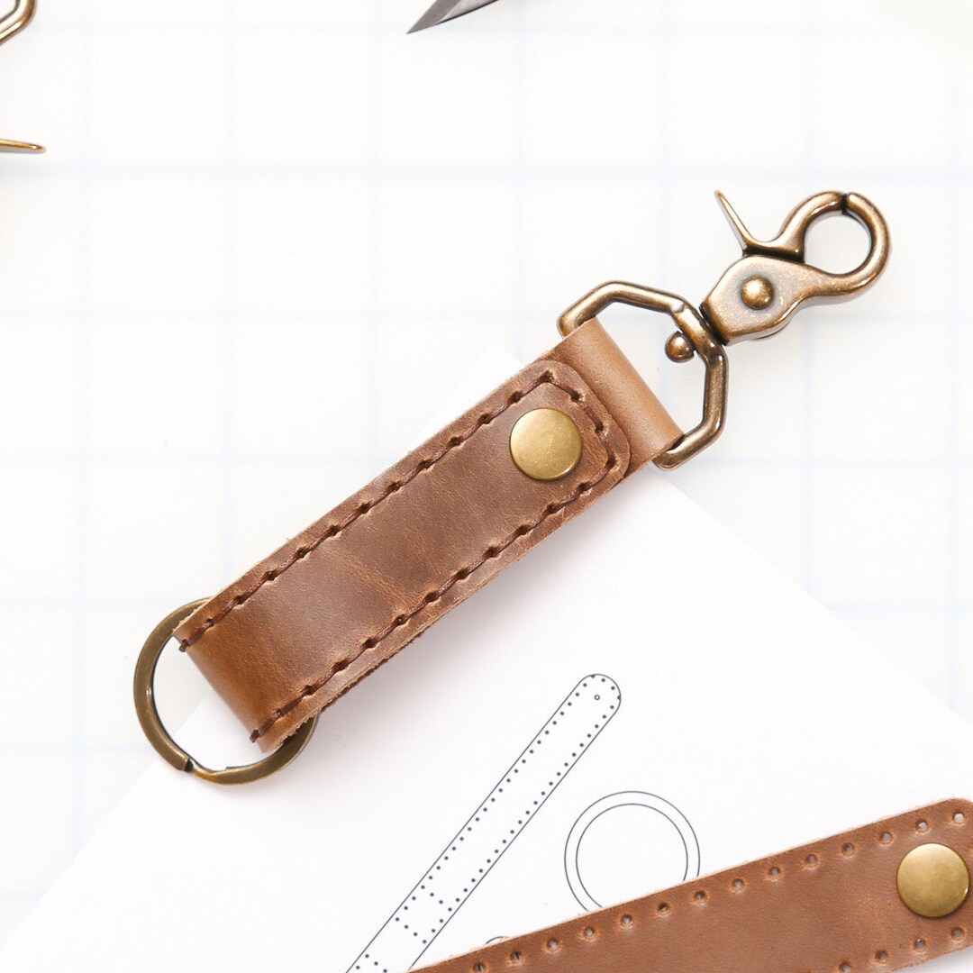 DIY Swivel Snap Key Fob Leather Kit - Etsy