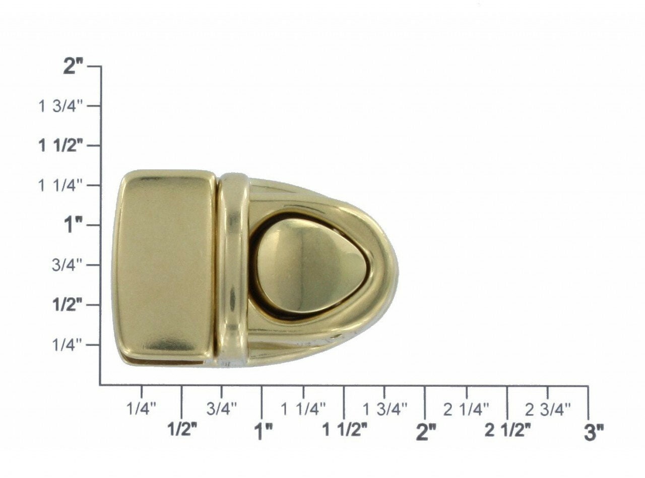 IAD3940 Natural Brass Tuck Lock Solid Zinc Brass Plated - Etsy