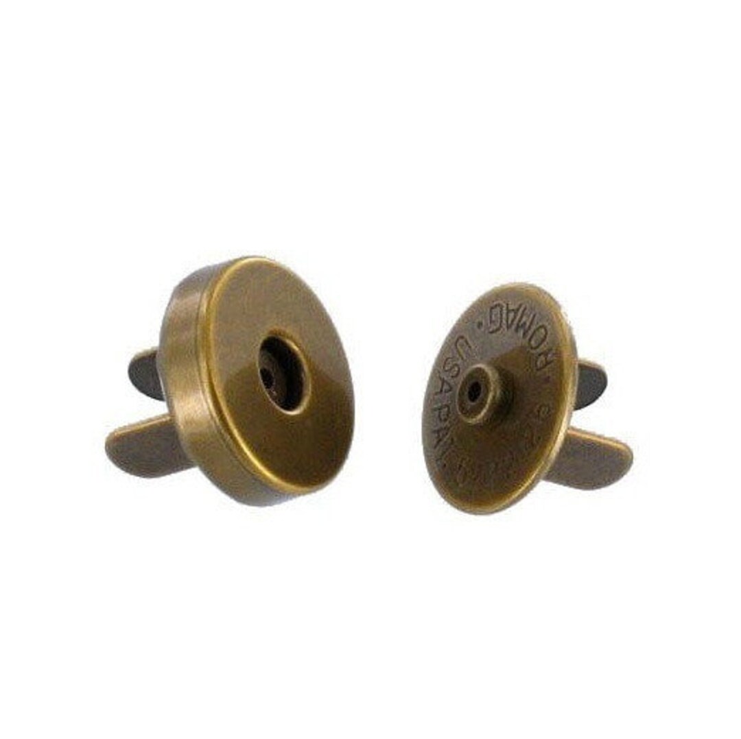 Round Magnetic Snap, 14mm Diameter, Antique Brass - Etsy