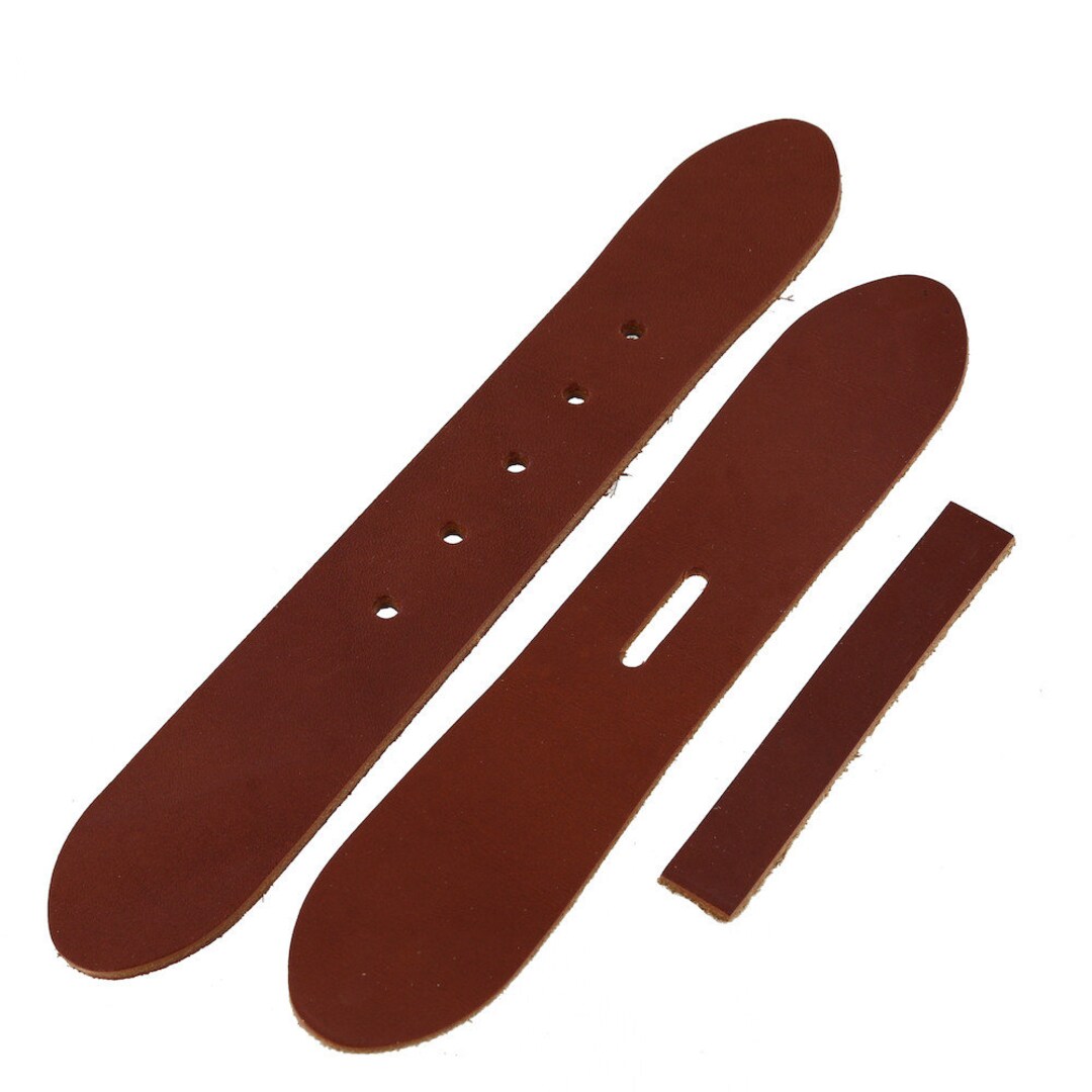 Wickett & Craig English Bridle Leather Belt Tab, Chestnut, 1-1/4 ...