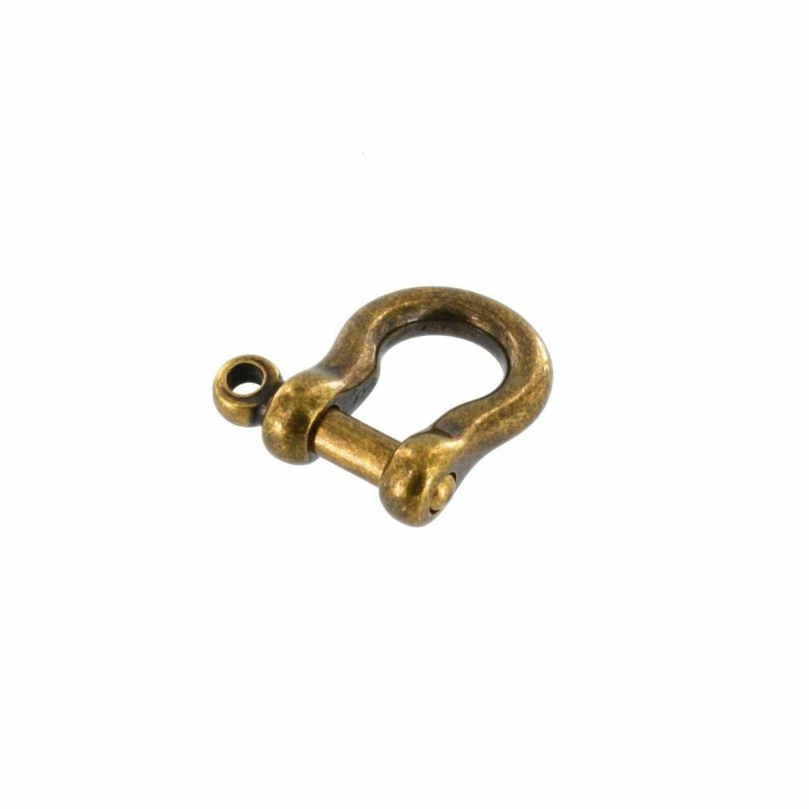 B7485 Antique Brass Shackle W/ Screw Pin Solid Brass-ll - Etsy