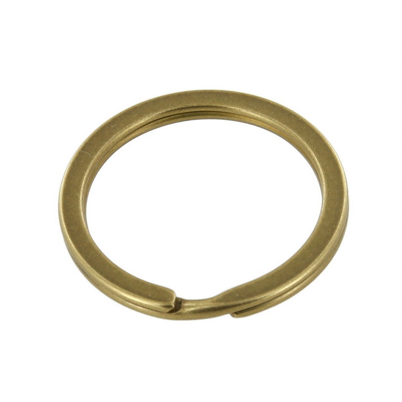 B2020 Dull Brass, Key Ring, Solid Brass-ll, Multiple Sizes - Etsy