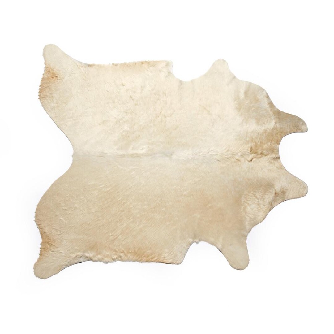 Hair on Hide Leather, Cowhide, White - Etsy
