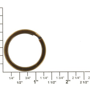 B2020 Antique Brass, Key Ring, Solid Iron, Multiple Sizes - Etsy