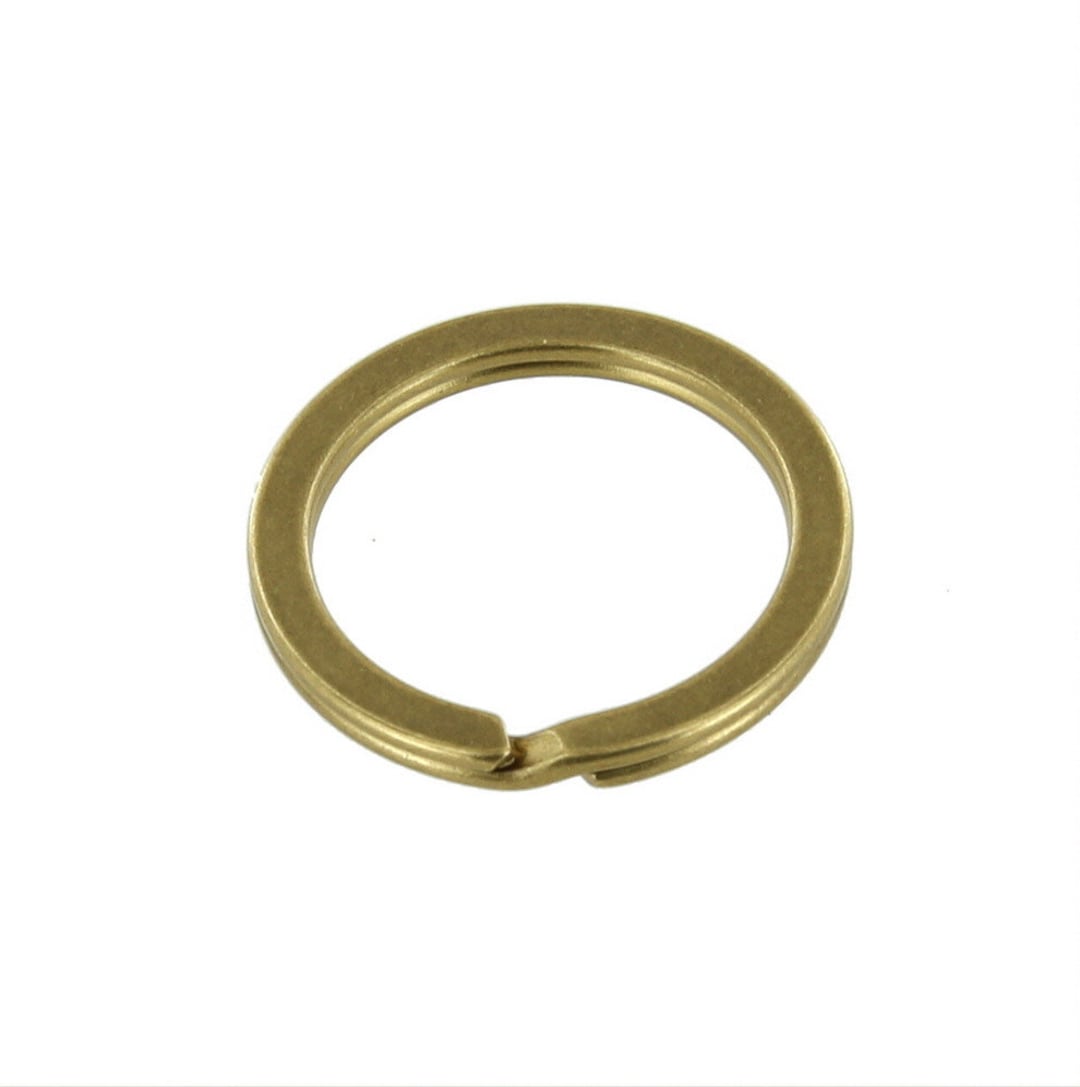B2020 Dull Brass, Key Ring, Solid Brass-ll, Multiple Sizes - Etsy