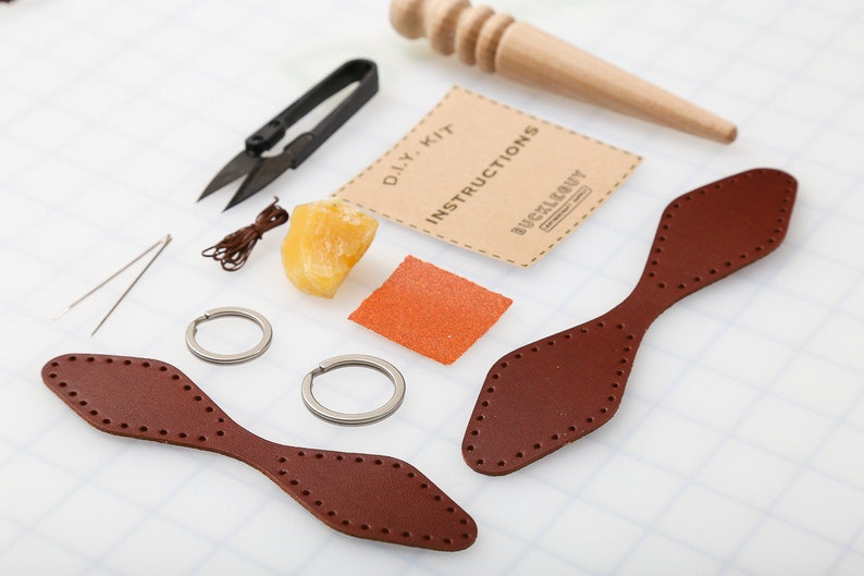 DIY Key Fob Leather Kit - Etsy