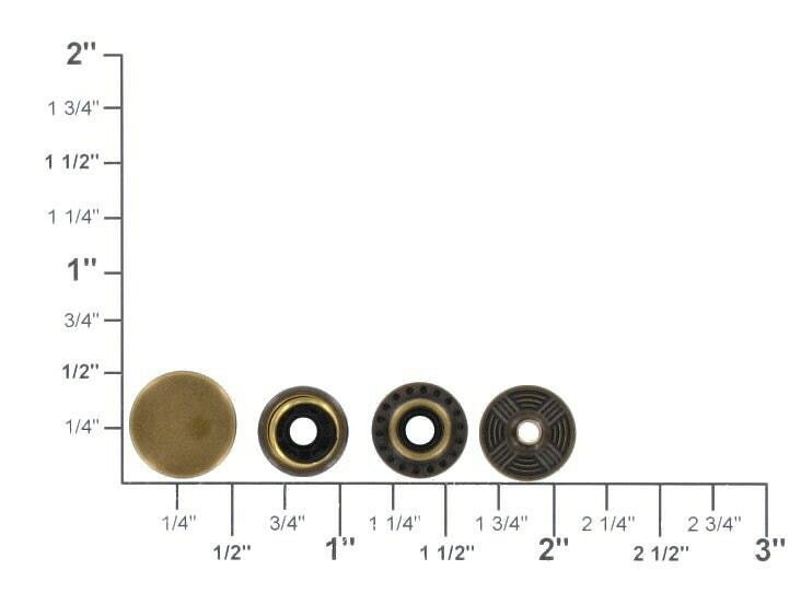 Line 20 Snaps Cap 12.7mm Ring Socket Antique Brass - Etsy