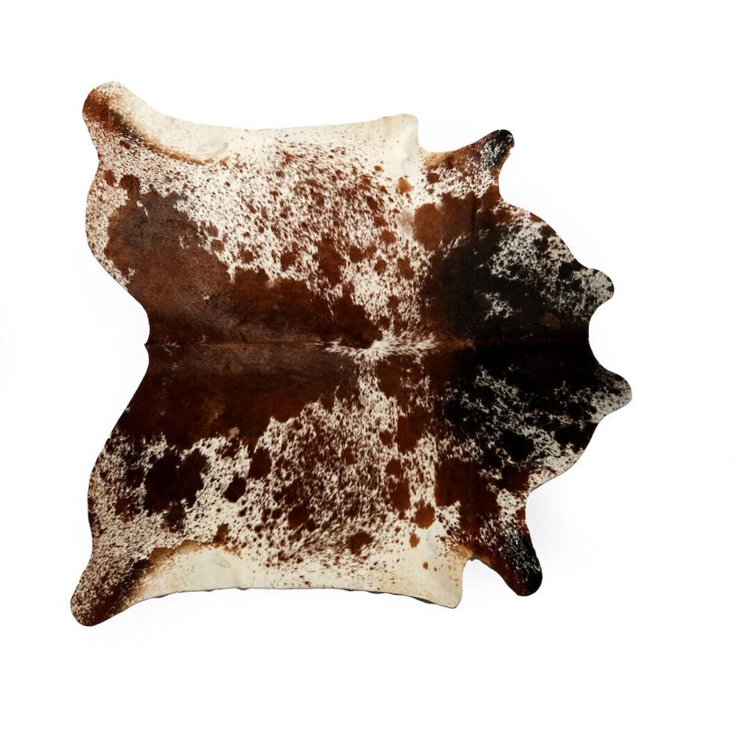 Hair on Hide Leather, Cowhide, Salt & Pepper Brown - Etsy
