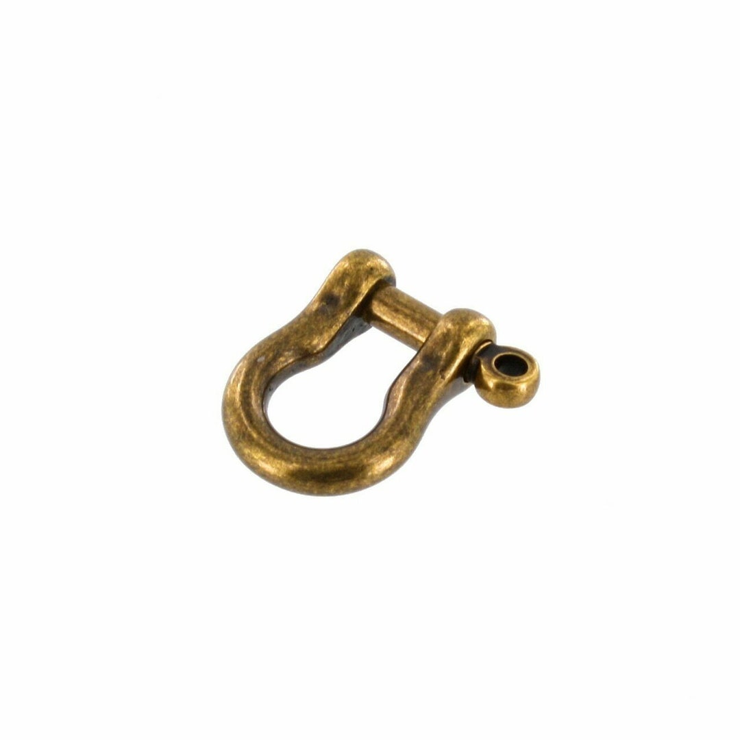B7485 Antique Brass, Shackle W/ Screw Pin, Solid Brass-ll, Multiple ...